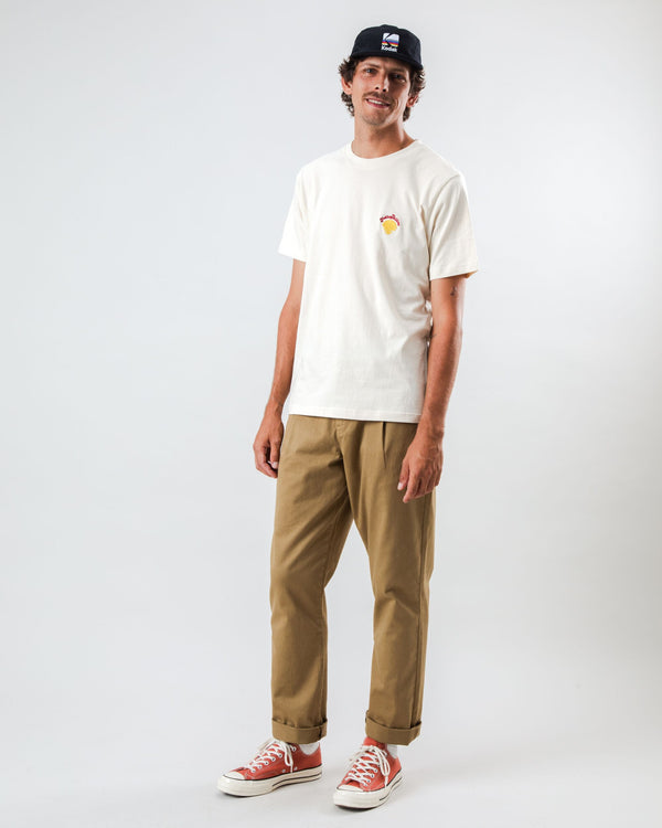 Helios T-shirt Ecru - 100% Organic Cotton - Brava Fabrics