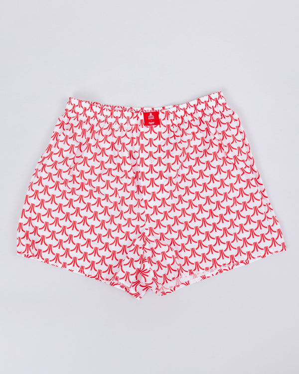 Atari Pattern Boxers Red – 100% Organic Cotton - Brava Fabrics